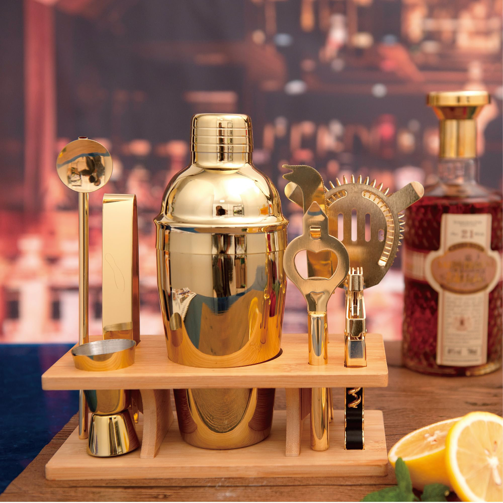 Mercer41 Bar Set Cocktail Mix Drink Making Kit Professional Bar And ...