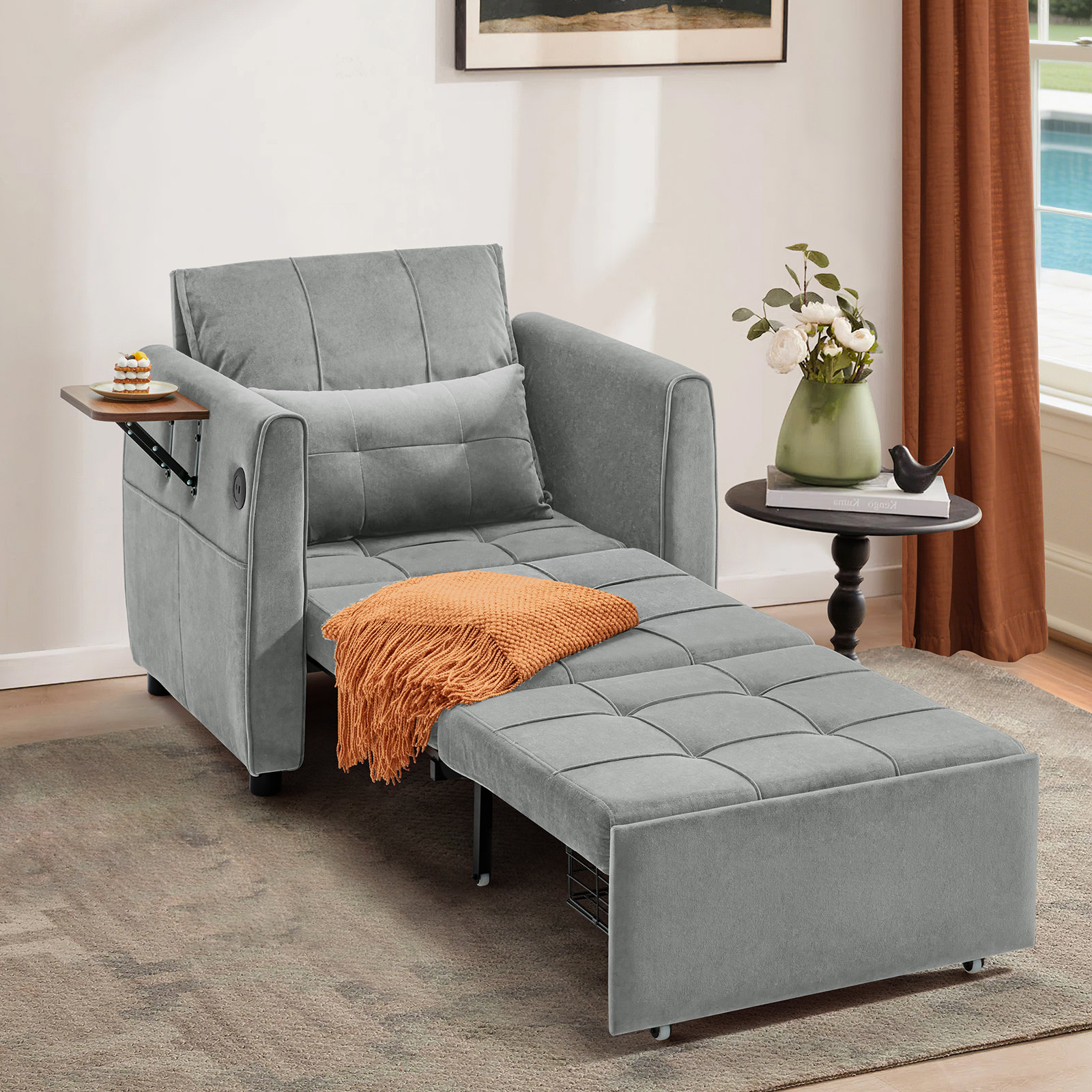 Mercer41 4-In-1 Convertible Sleeper Sofa Bed For Adults – 90" Extra ...