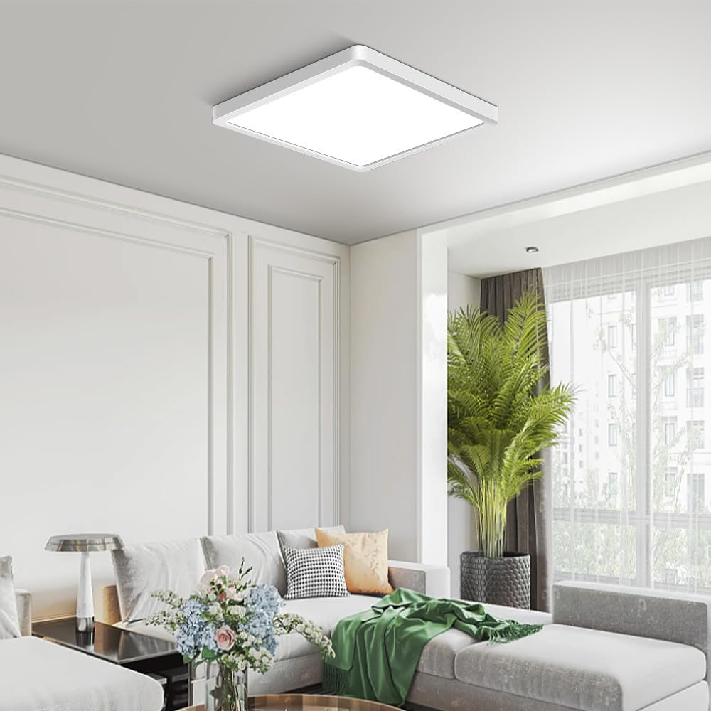 c&g home 2Pack 9Inch 18W LED Flush Mount Ceiling Light, 5000K Daylight ...