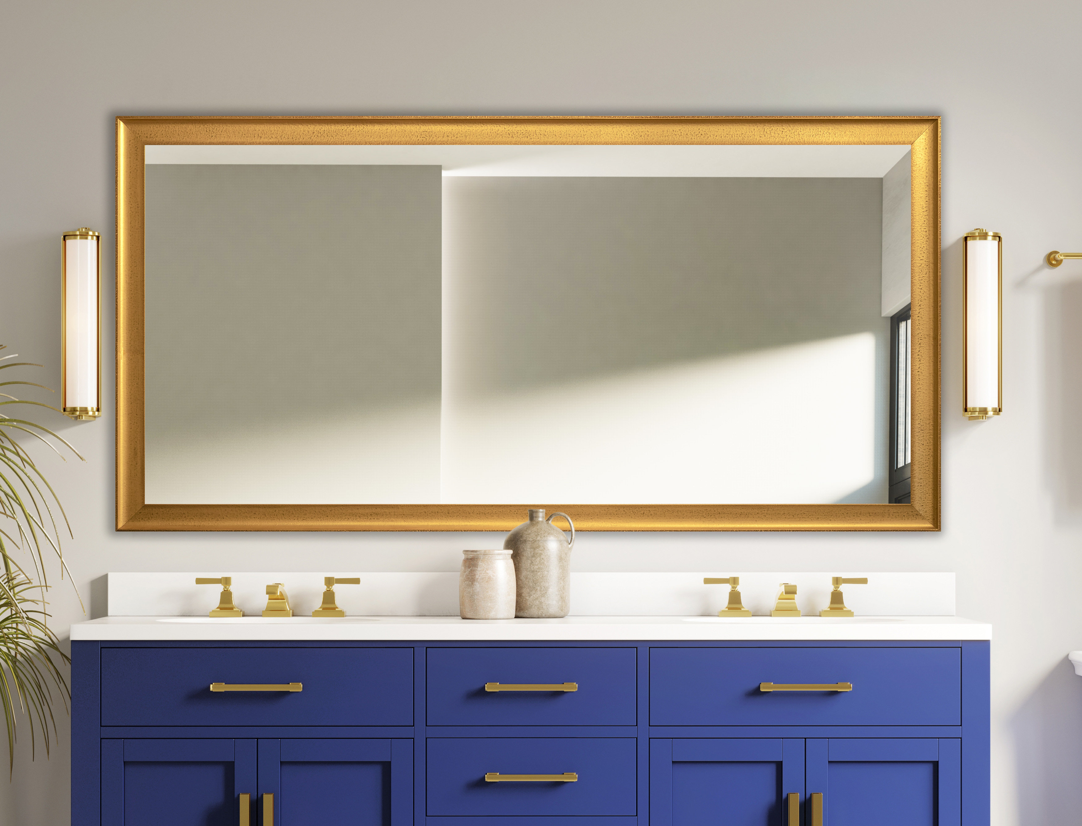 Willa Arlo™ Interiors Undercliff Traditional Distressed Bathroom Mirror ...