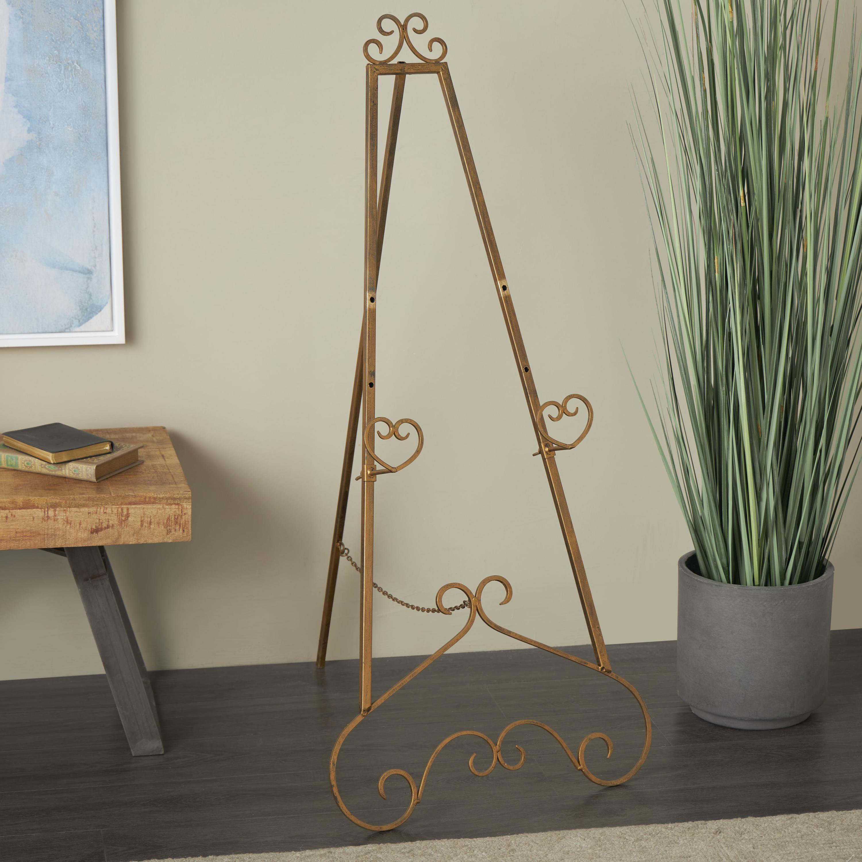 Fleur De Lis Living Opalo Metal Large Free Standing Adjustable Display ...
