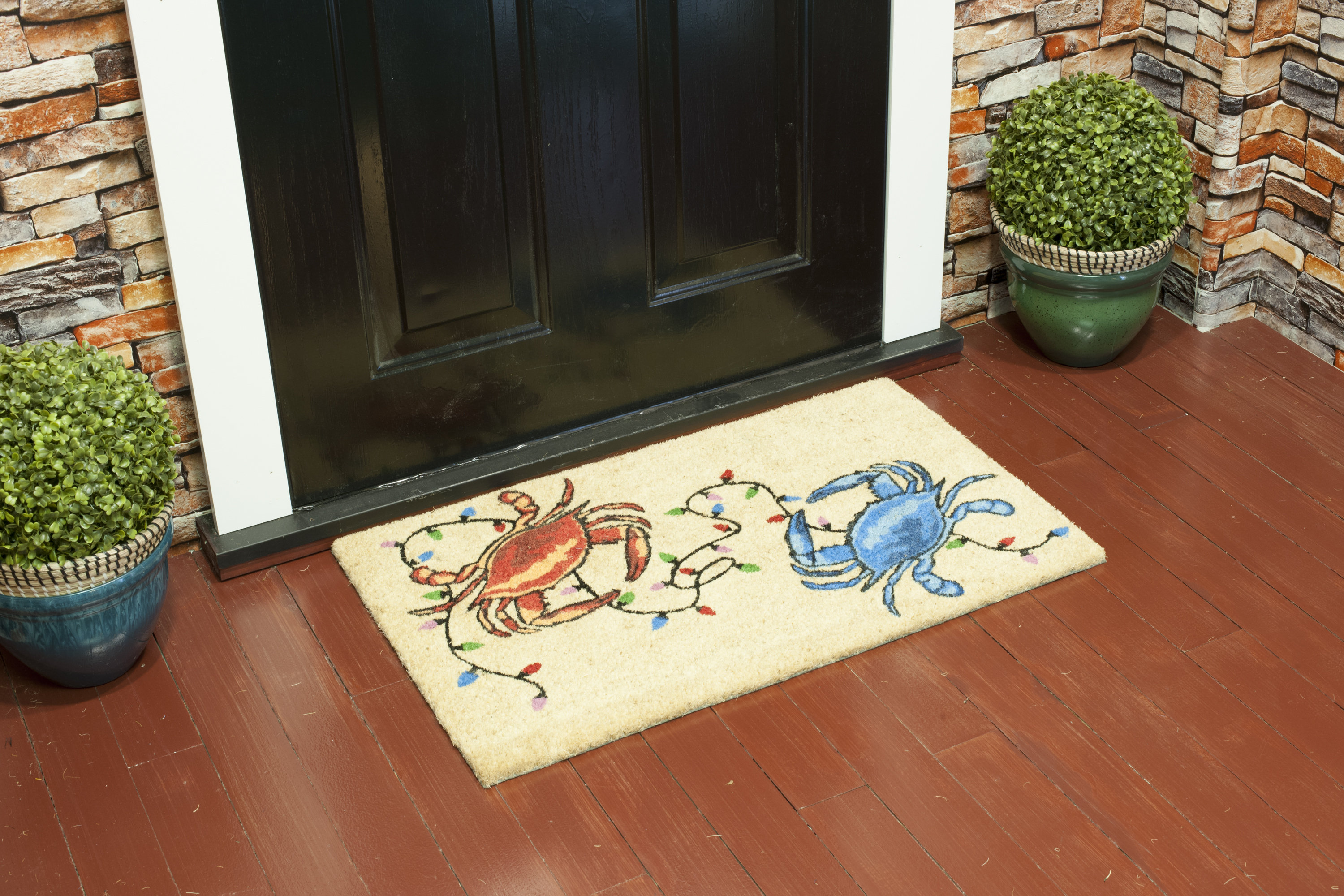 The Holiday Aisle® Casimir Crabs with Christmas Lights 30 in. x 18 in ...