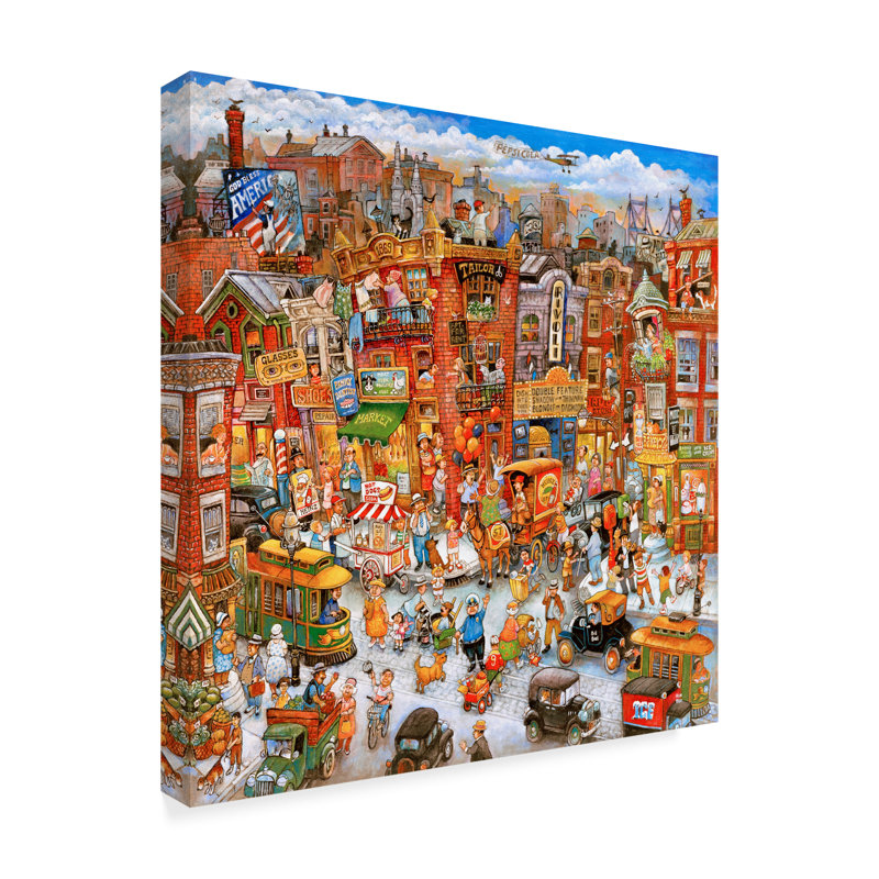 Trademark Art Bill Bell Urban Scenes On Canvas by Bill Bell Print | Wayfair