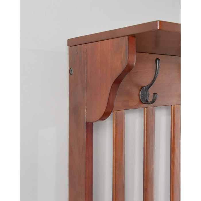 Charlton Home® Hunton Hall Tree 36'' Wide with Bench & Reviews | Wayfair