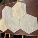 Merola Tile Pompeya Grand Hex 19" x 22" Porcelain Stone Look Wall ...