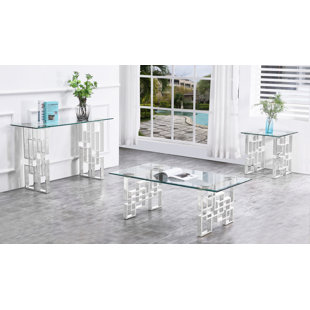 Silver Coffee Table Sets You'll Love | Wayfair