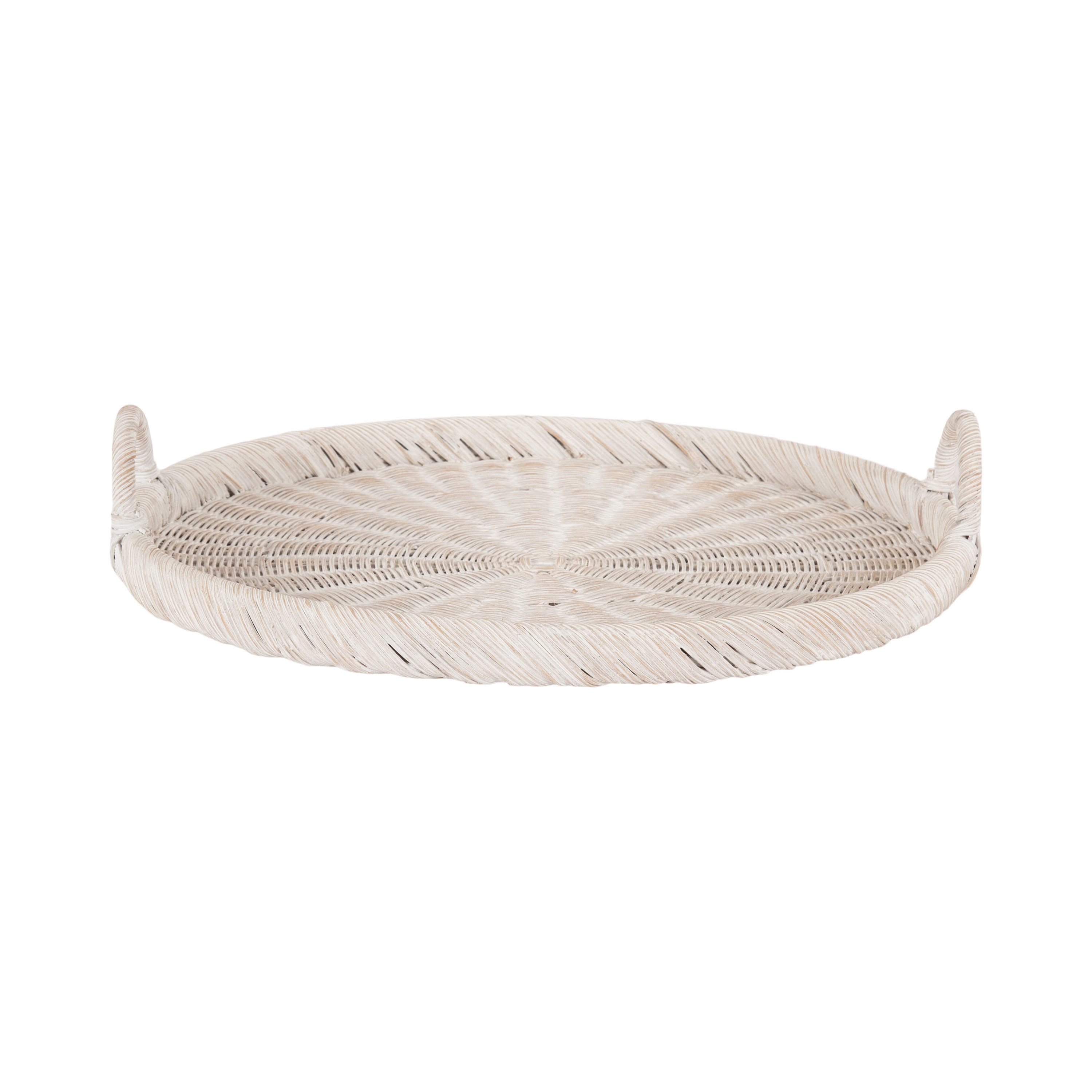 Bay Isle Home™ Round Woven Rattan Tray | Wayfair
