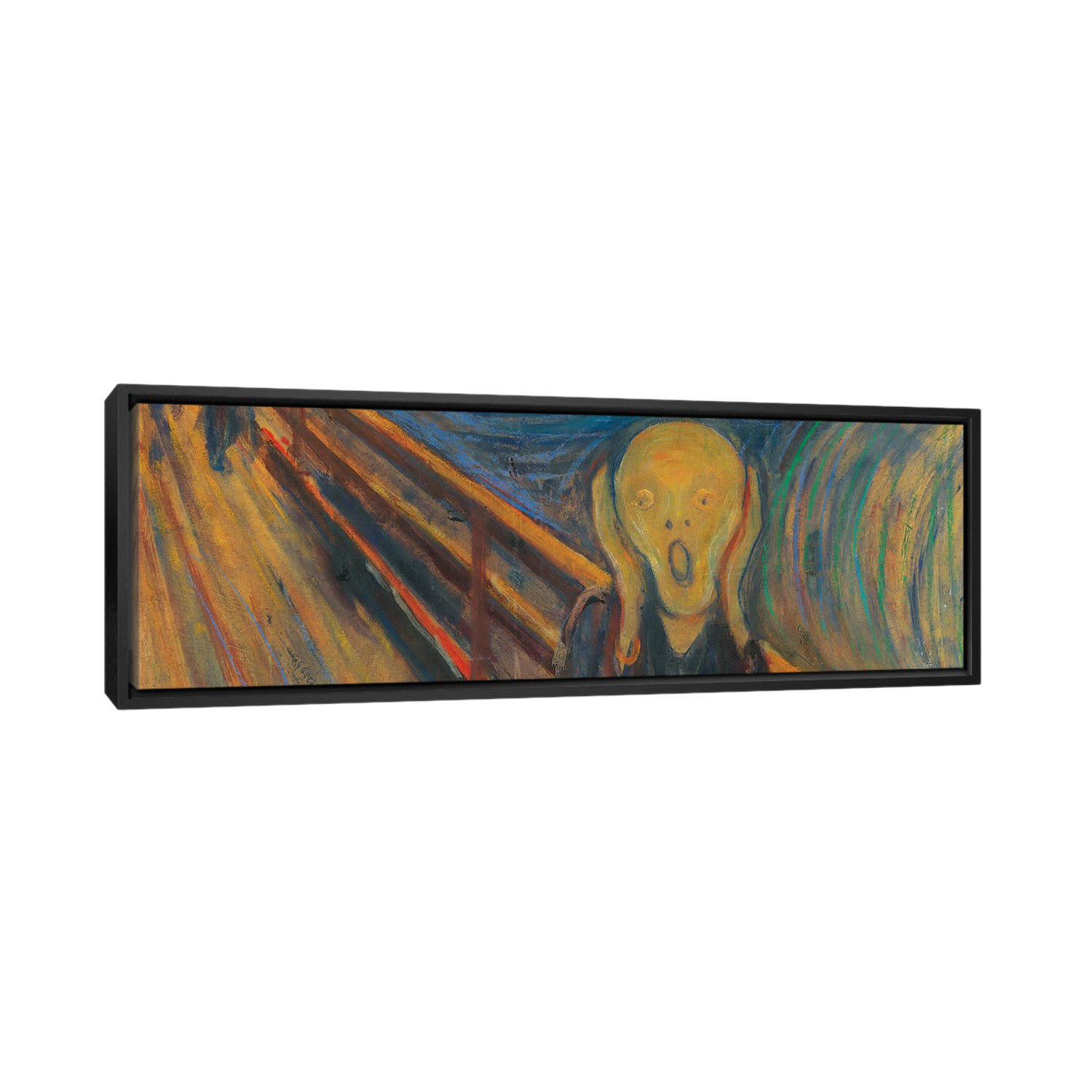 Vault W Artwork The Scream by Edvard Munch - Floater Frame Panoramic ...
