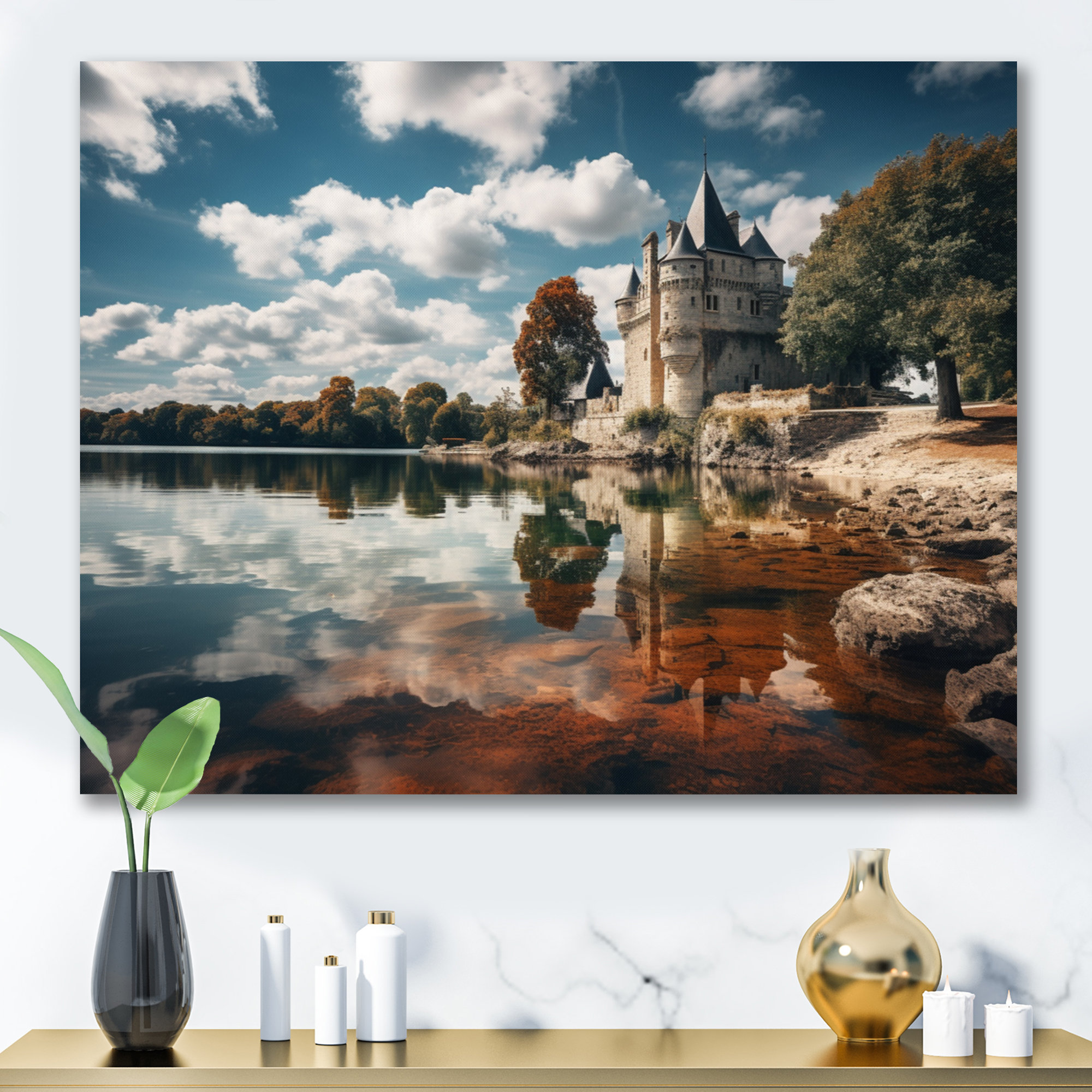Winston Porter Markwich France Beautiful Castle - Print | Wayfair