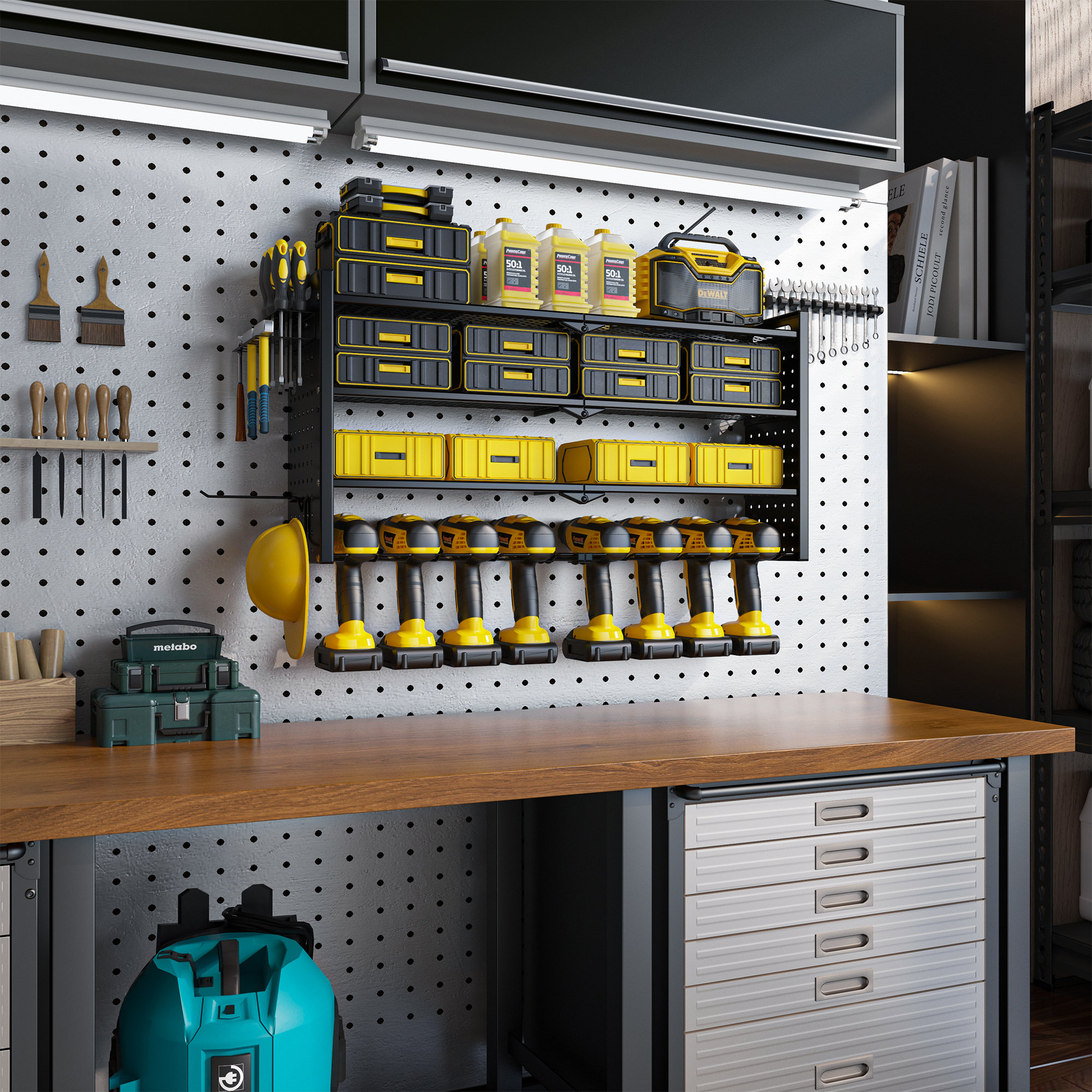 HomLux Wall-Mounted Power Tool Organize | Wayfair