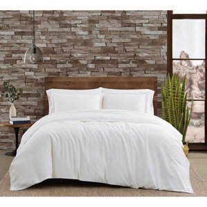 FRYE Cotton Linen Blend Duvet Cover Set & Reviews | Wayfair