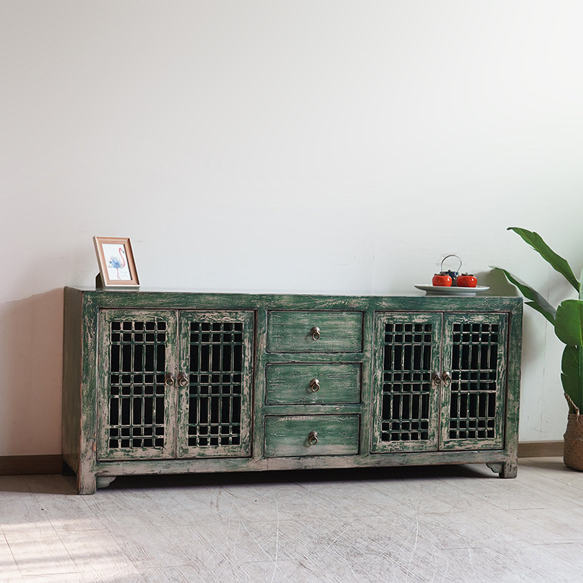 Feel High Pillows Solid Wood 66.93'' W Storage Credenza | Wayfair