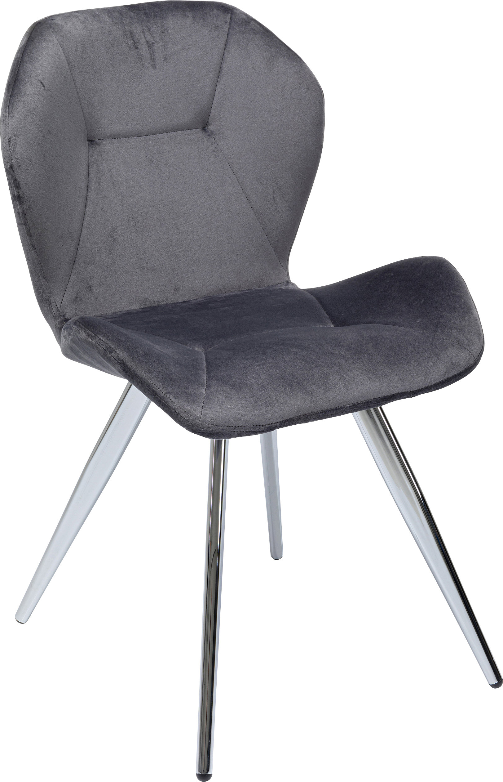 KARE Design Viva Chair Grey Chrome | Wayfair.co.uk