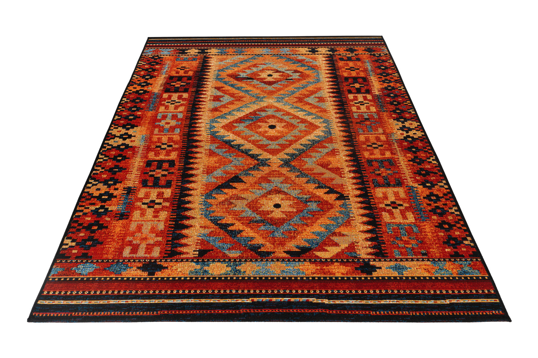 Latitude Vive Cheisa Uni Machine Woven Multi-coloured Area Rug ...