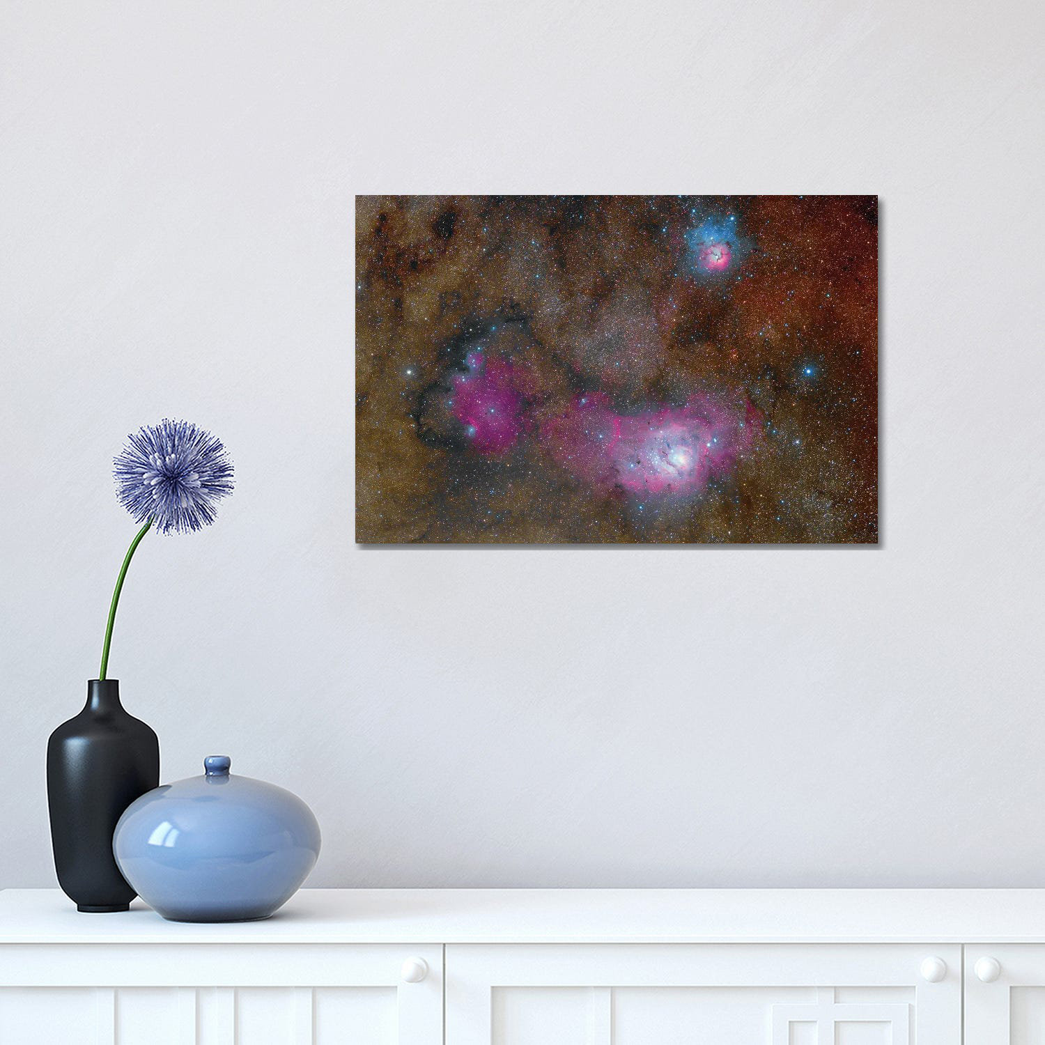 East Urban Home The Sagittarius Triplet Featuring The Lagoon Nebula ...