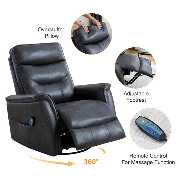 Latitude Run® Aamia Faux Leather Recliner | Wayfair