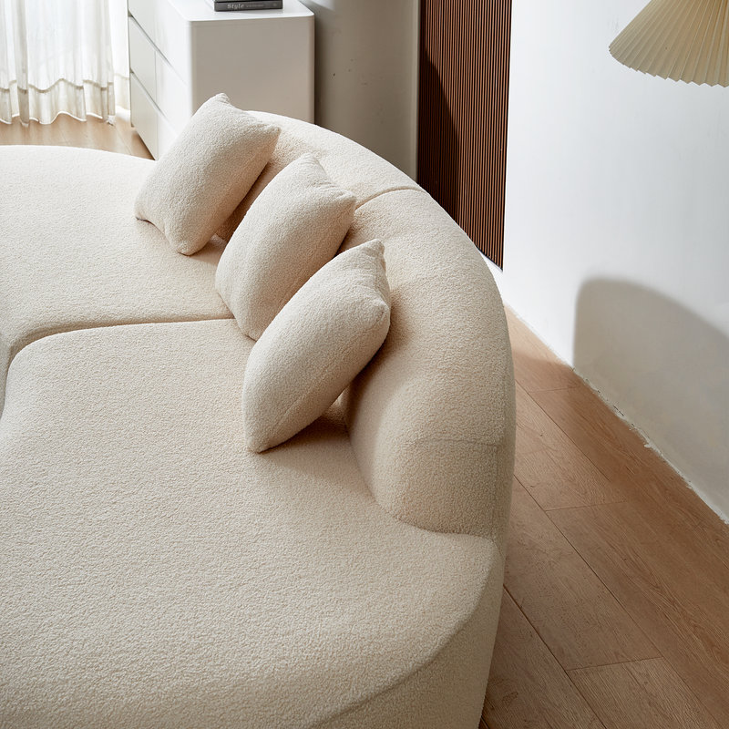 Brayden Studio® 5 Seat Modern Minimalist Couch, Curved Modular ...