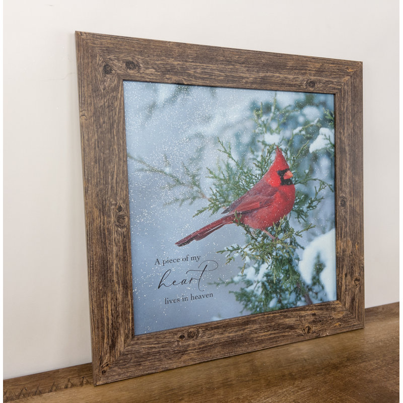 Gracie Oaks A Piece Of My Heart Cardinal - Picture Frame Graphic Art on ...