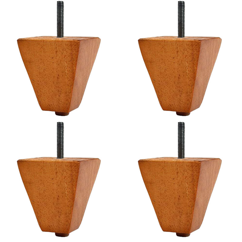 Leg Daddy 3" Maple Finish Pyramid Sofa Leg | Wayfair