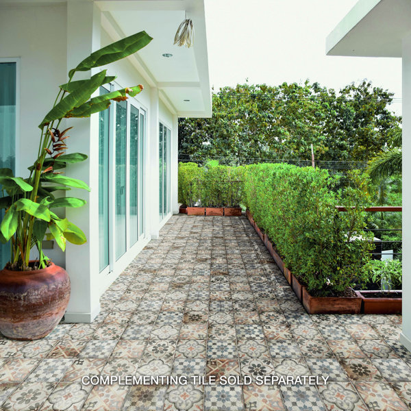 Merola Tile D'Anticatto Decor Florence 9" x 9" Porcelain Patterned Wall ...