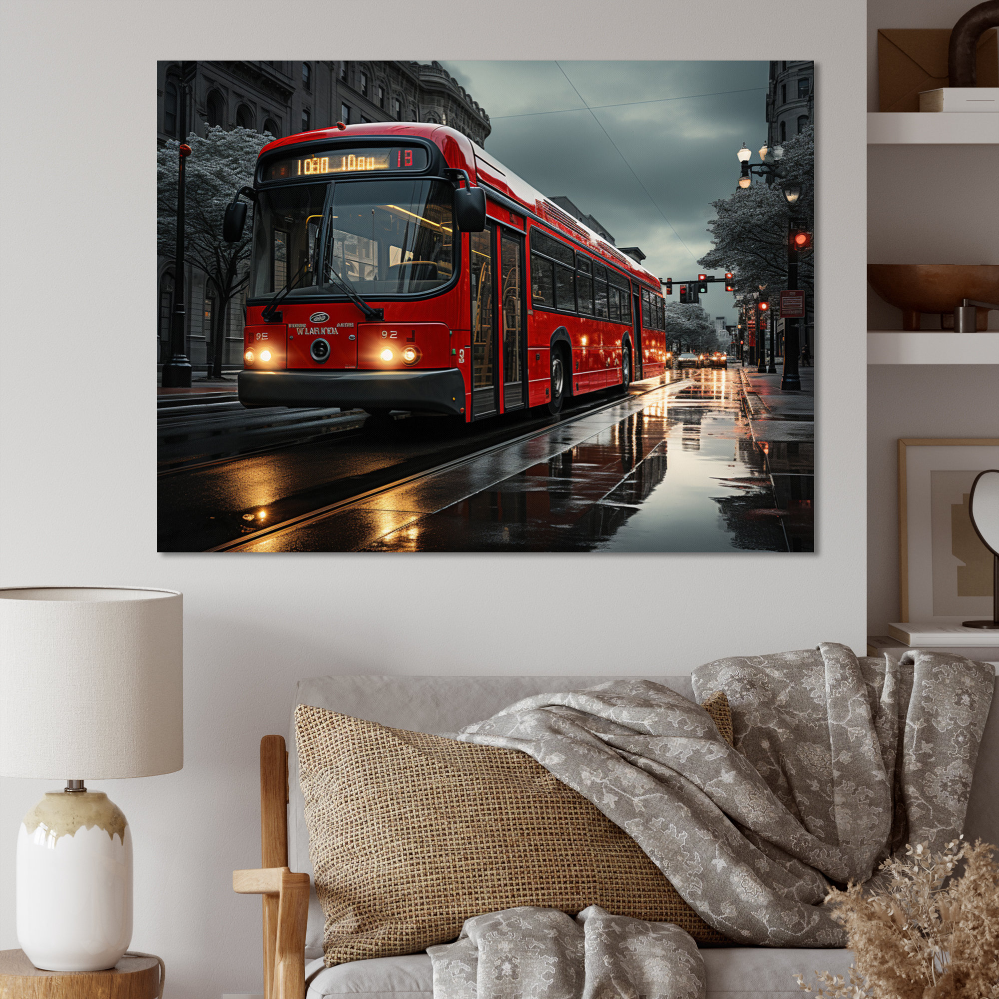Latitude Run® Red City Bus Rhythm II - Print | Wayfair