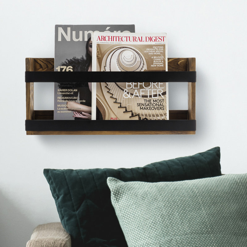 17 Stories Wall Mount Vinyl Record Media Storage | Wayfair