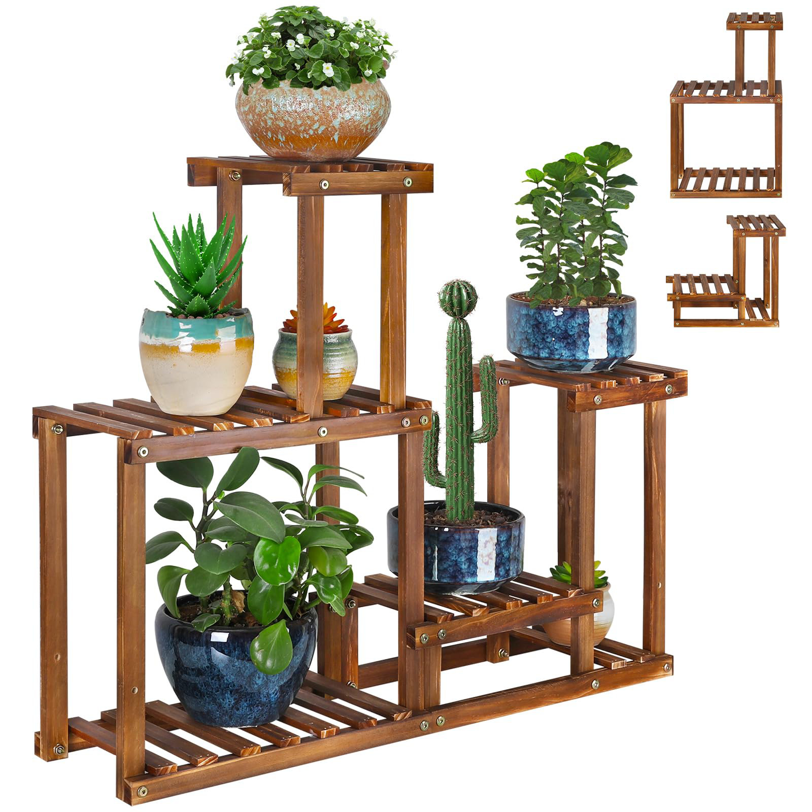 Arlmont & Co. Plant Stand For Multiple Plants Stands Indoor Outdoor ...