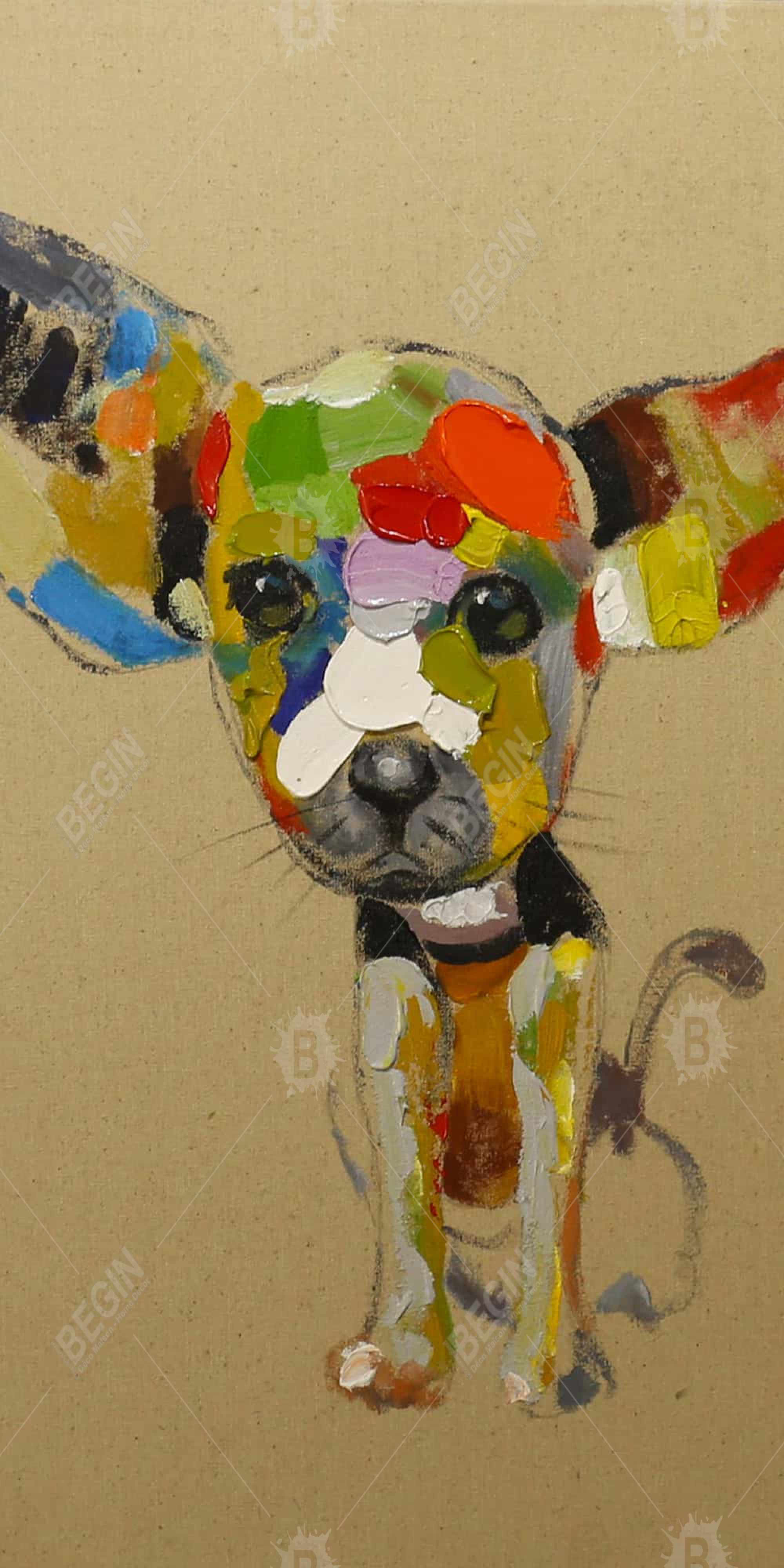 Begin Edition International Inc. Abstract colorful chihuahua - 15.75 ...