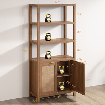 Bay Isle Home Storage Bookcase & Reviews | Wayfair