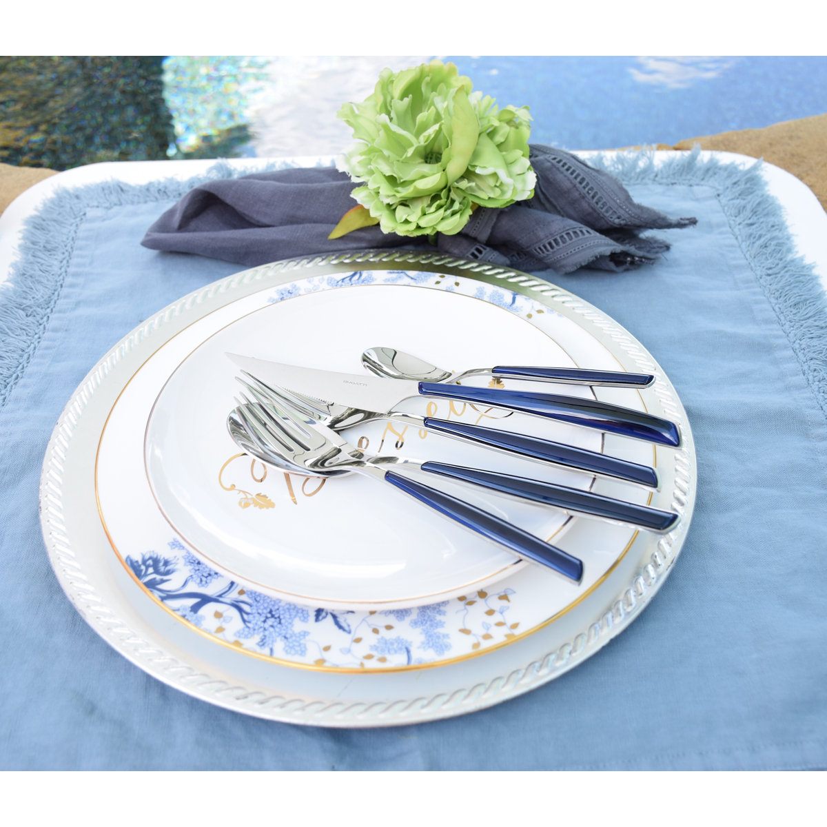 Bugatti Italy Glamour 5 Piece 18/10 Stainless Steel Flatware Set ...