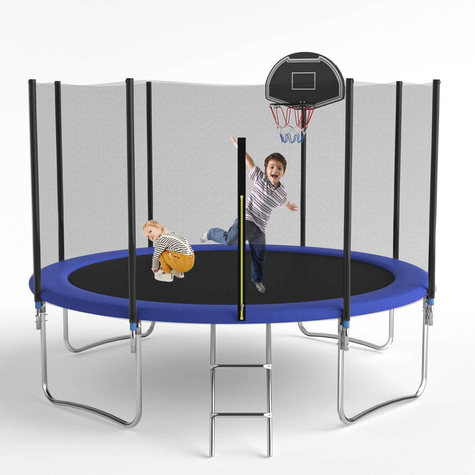 SENCHO GINSYTALIOR Sencho Ginsytalior 10' Round Backyard Trampoline ...