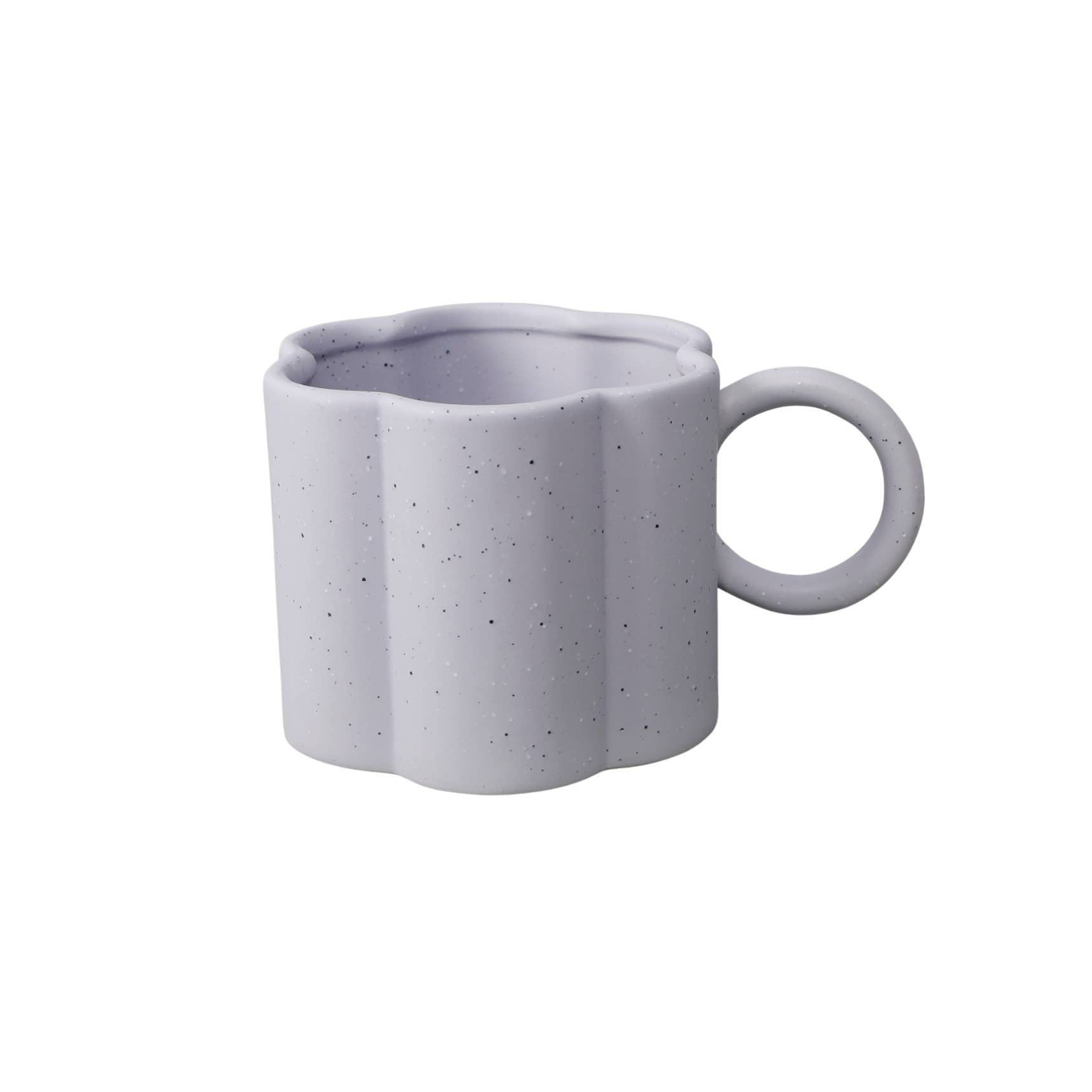 Hokku Designs 18 OZ Flower Shaped Ceramic Mug In Lilac | Wayfair
