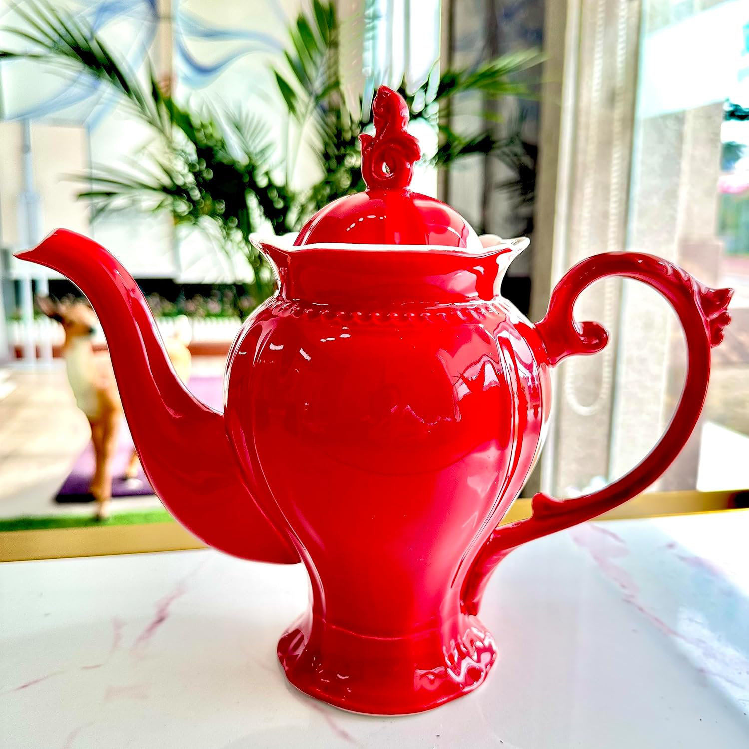 Alcott Hill Fine Porcelain Teapot, Victoria Style, Light Weight, 37 Oz ...