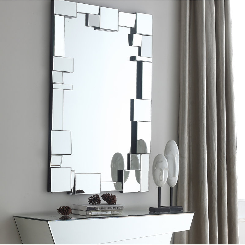 Orren Ellis Reshawn Glam Beveled Accent Mirror & Reviews | Wayfair