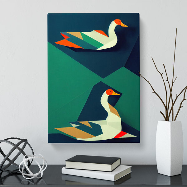 Brambly Cottage CAN-V0523-1106X Goose Polygon - Wrapped Canvas Print ...
