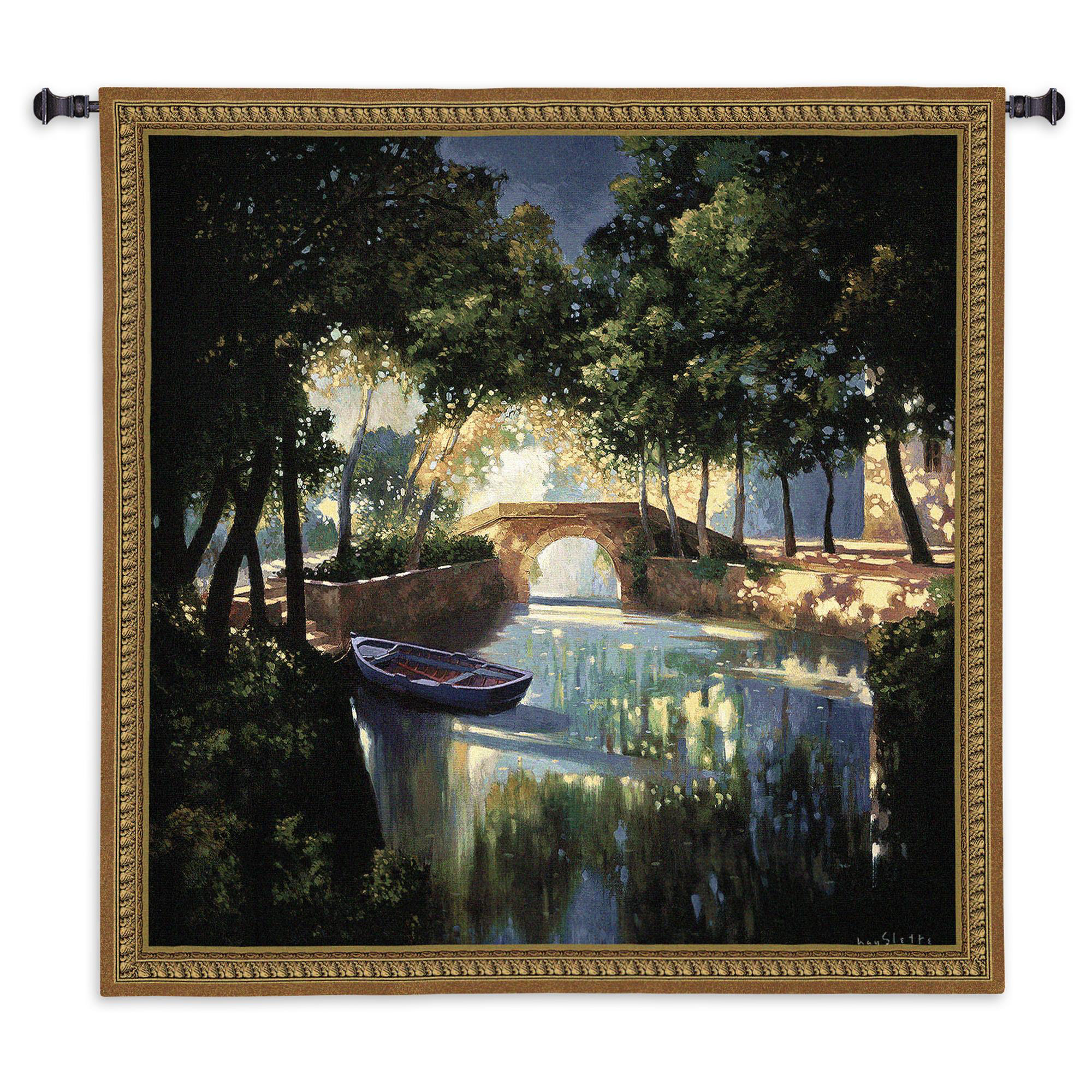 Fine Art Tapestries Cityscape, Landscape, Seascape Boat Tapestry | Wayfair