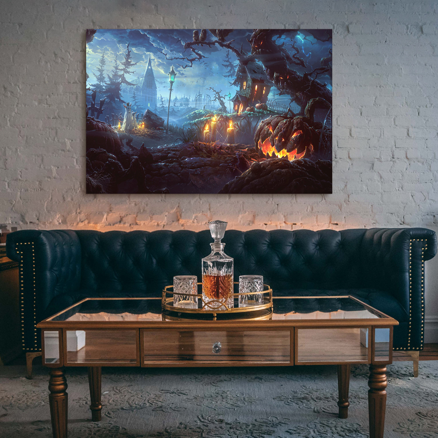 The Holiday Aisle® Kushal Halloween Wall Art Pumpkin Wall Decoration ...