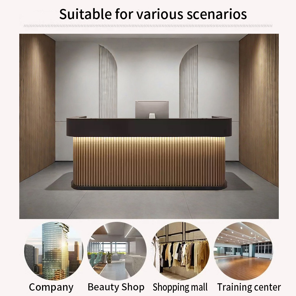 Artistic Soul XKX Premium Furniture Rectangular Modern Front Desk ...