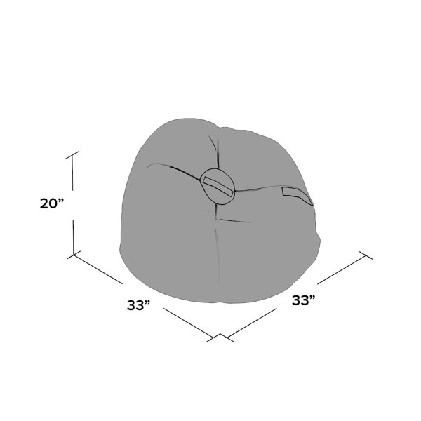Comfort Research Big Joe Classic Bean Bag Chair & Reviews | Wayfair