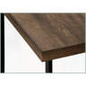 Ebern Designs Space-Saving Brown Wood-Look Coffee Table with Black ...