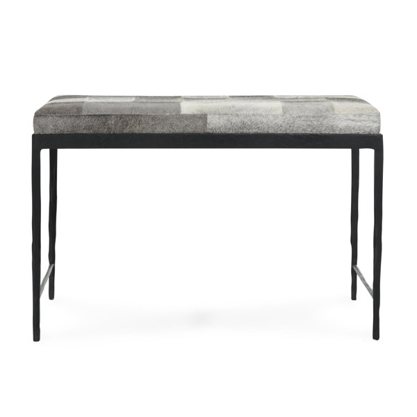 17 Stories Ellanese Genuine Leather Upholstered Bench | Wayfair