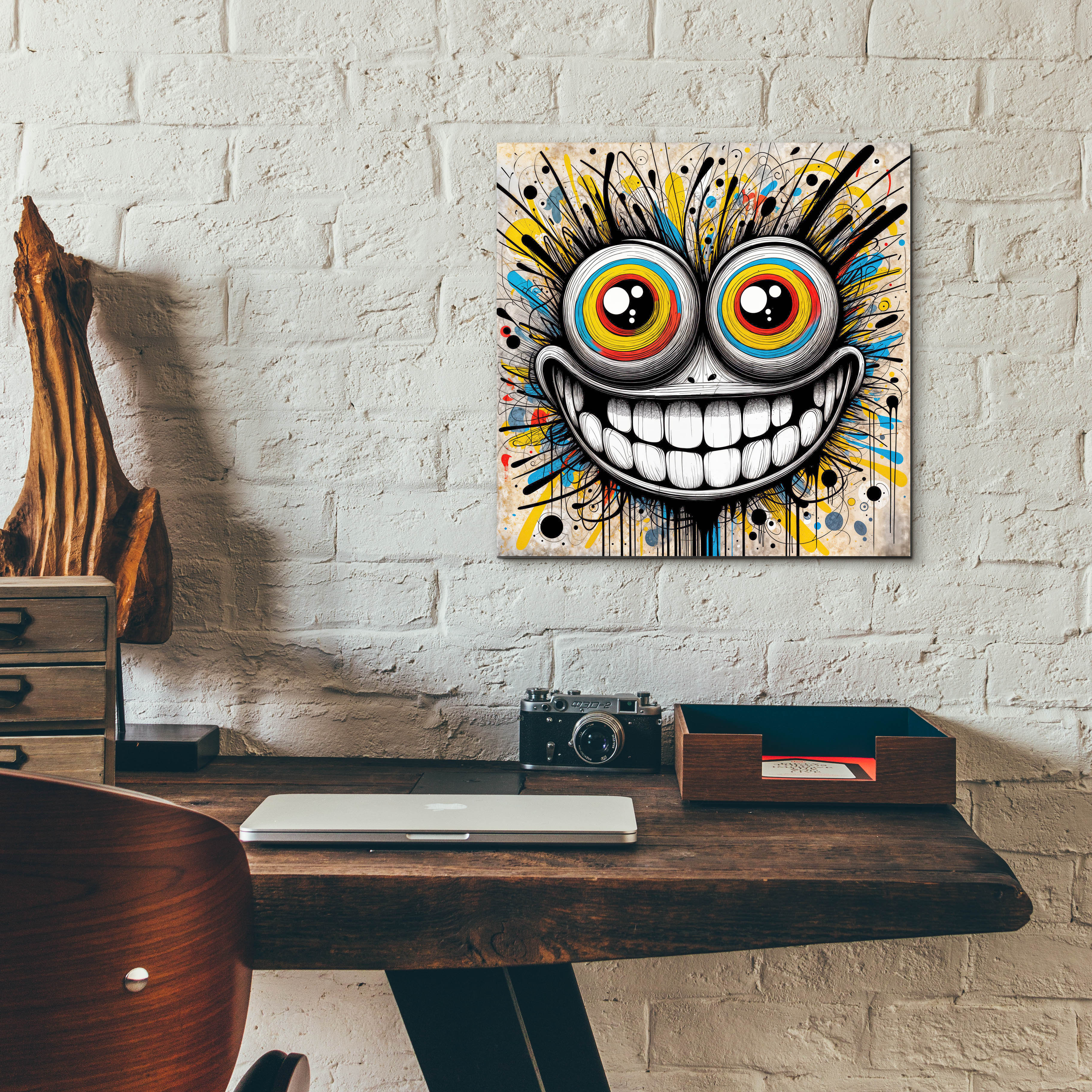Trinx 'Smile' by Rey Klimt Acrylic Glass Wall Art | Wayfair