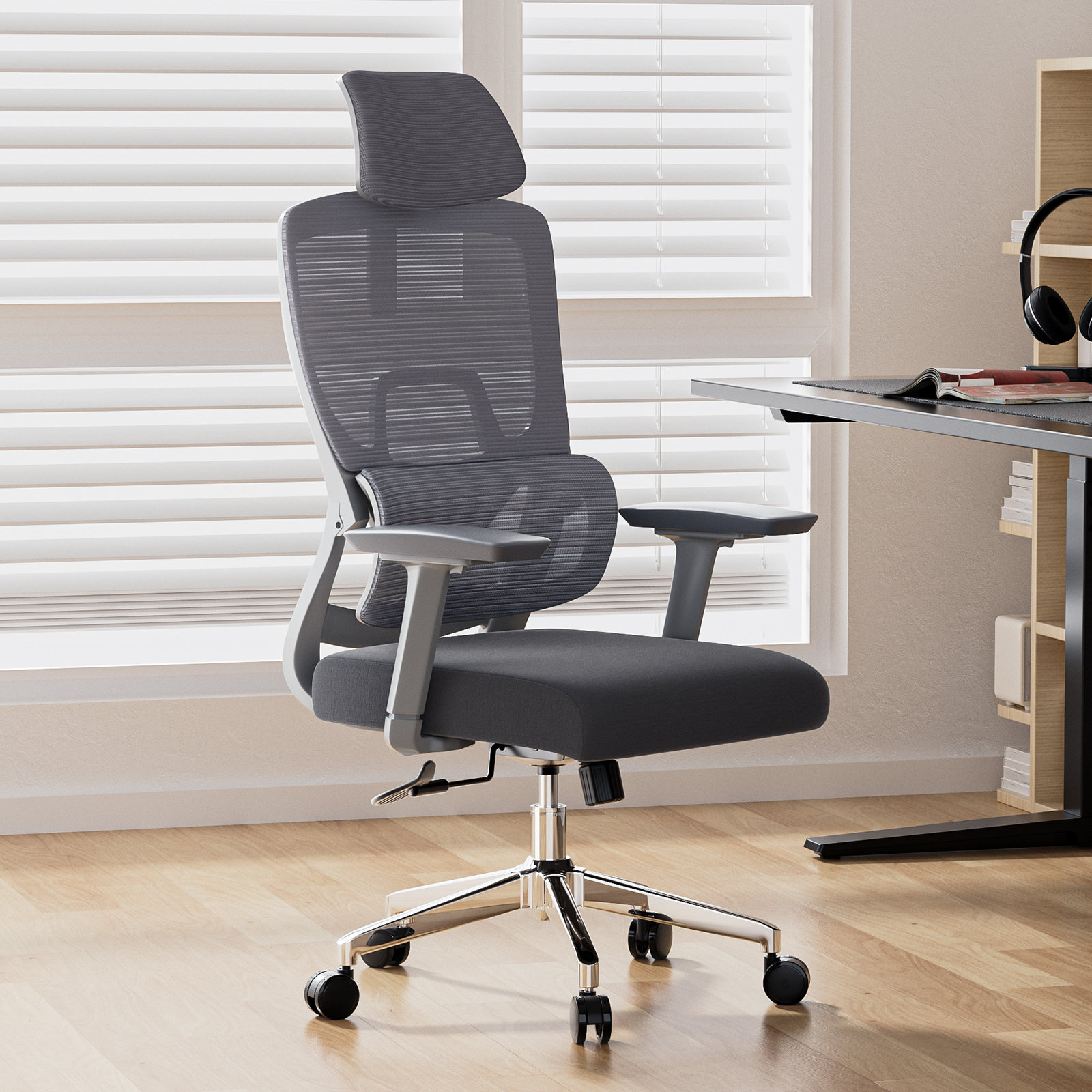 Inbox Zero Mersed Office Chair Ergonomic Office Chair with Adaptive ...