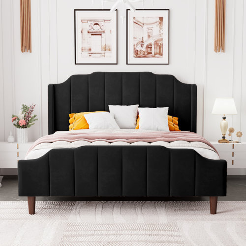 Black Velvet Beds You'll Love | Wayfair