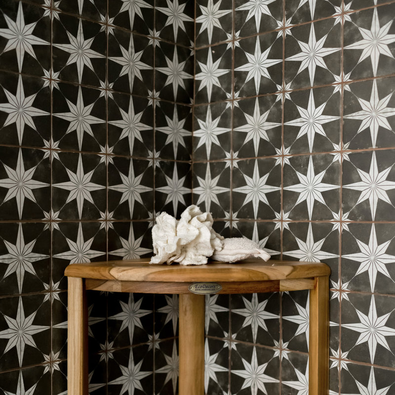 Merola Tile Harmonia 13" x 13" Ceramic Patterned Wall & Floor Tile ...