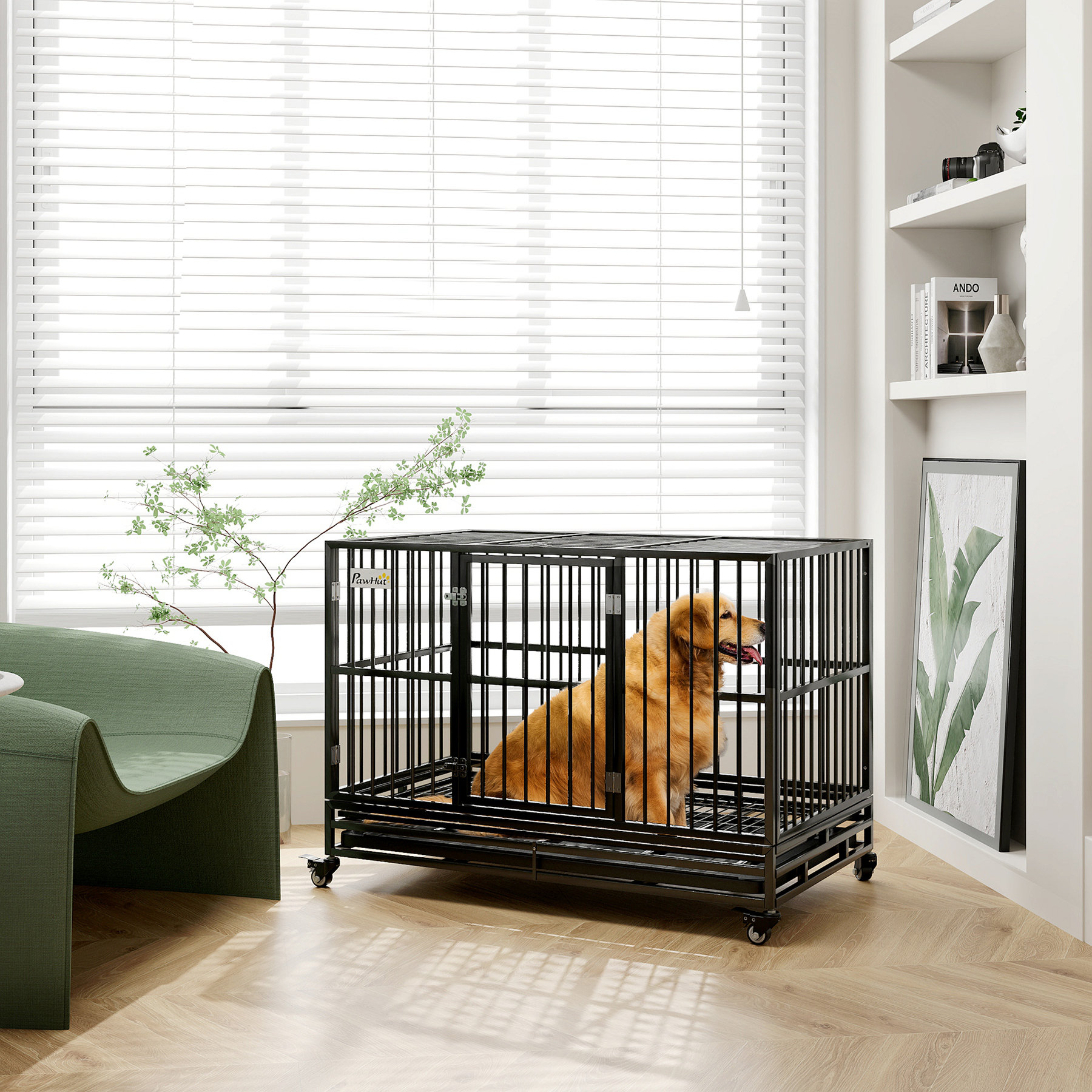 Tucker Murphy Pet™ Cage à chien en cage robuste de 48 po Pawhut avec ...