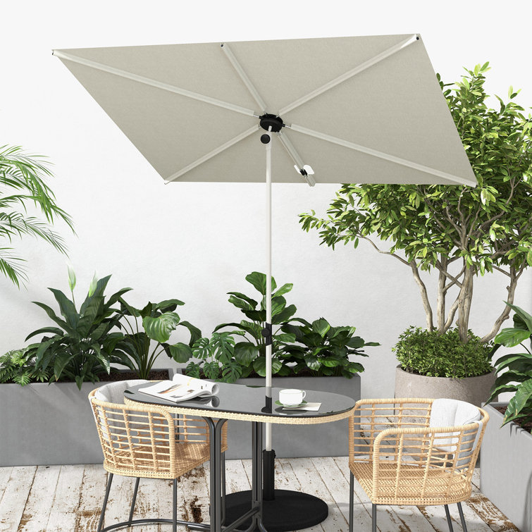 Blue Elephant 179.7cm X 130.2cm Rectangular Market Parasol & Reviews ...