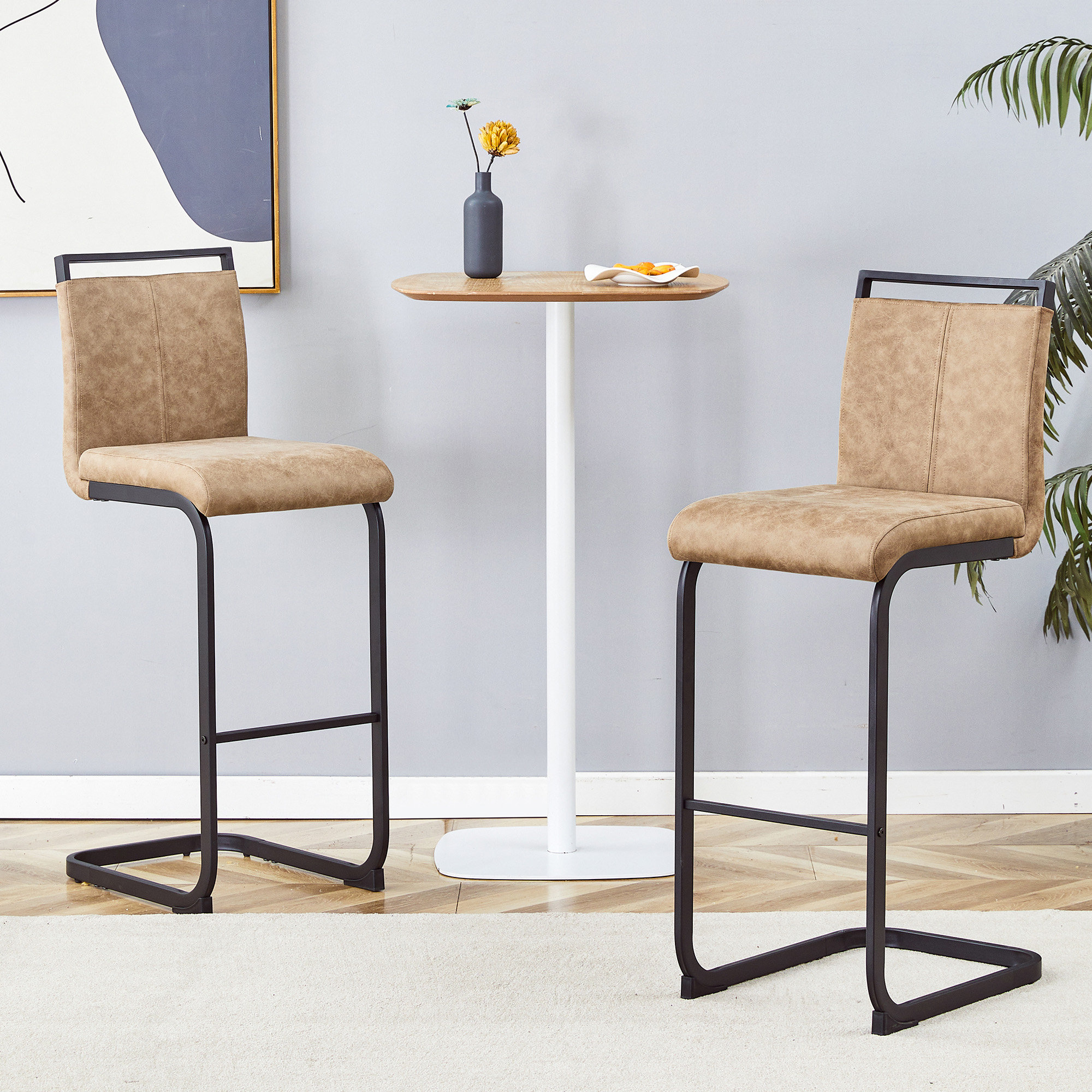 17 Stories 42.5 Inch Tall Tech Fabric Bar Stool - A Perfect Combination ...