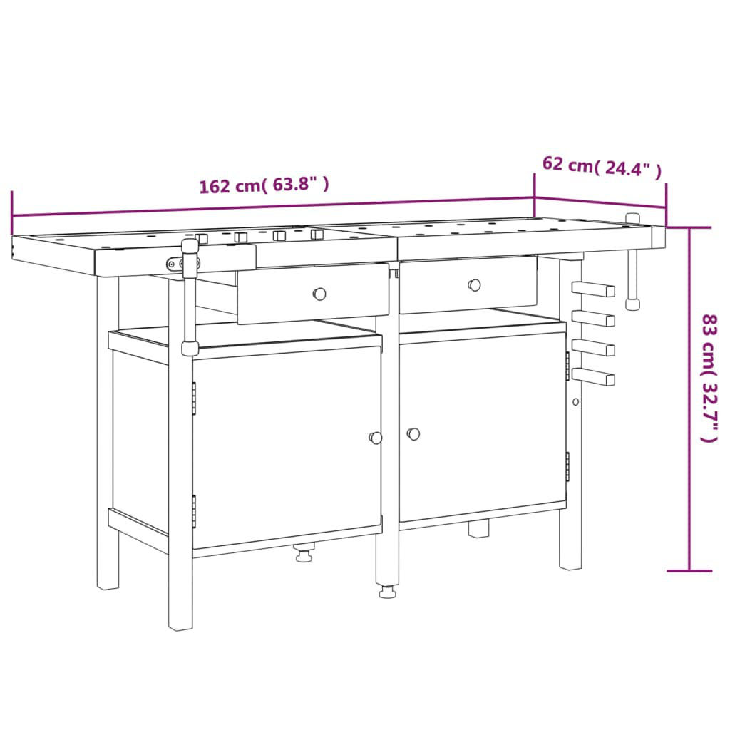 WFX Utility™ Wood Top Workbench | Wayfair