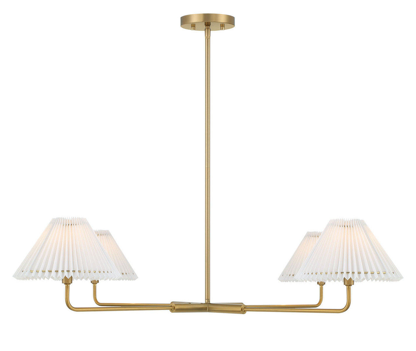 Birch Lane™ Pearson 4 - Light Dimmable Sputnik Modern Linear Chandelier ...